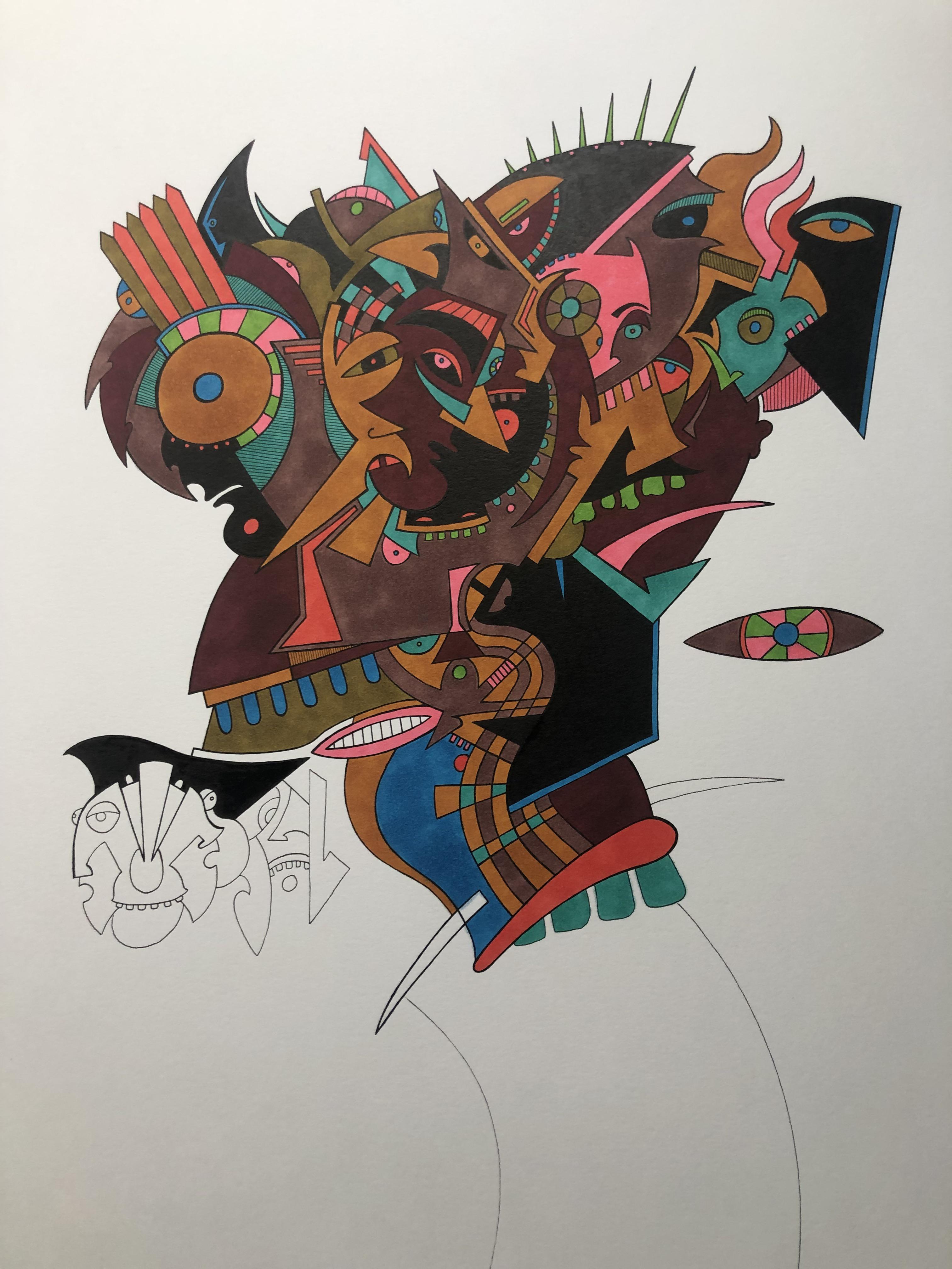 A marker drawing that I’m working on | Scrolller