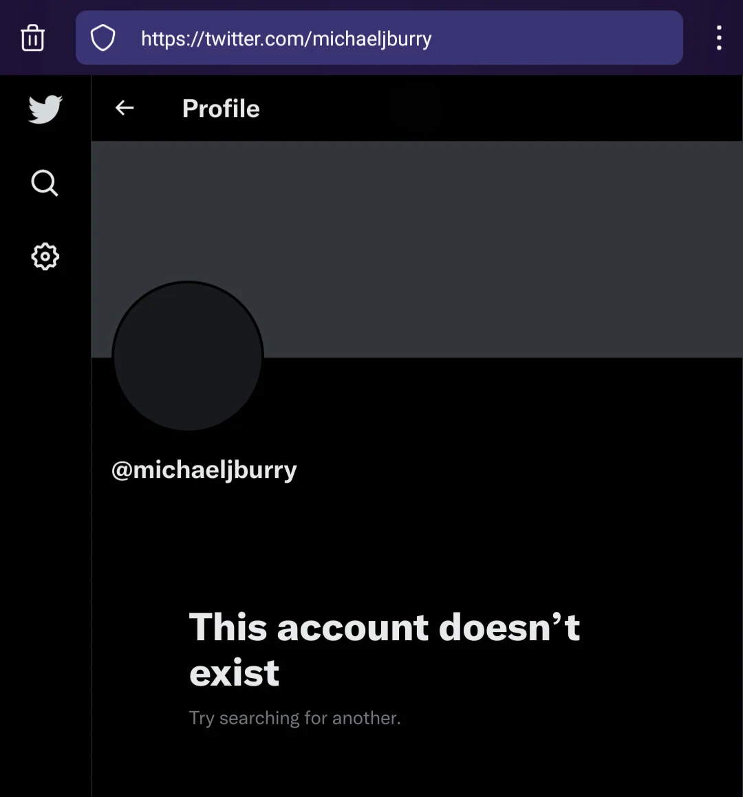 Burry deleted his account? | Scrolller