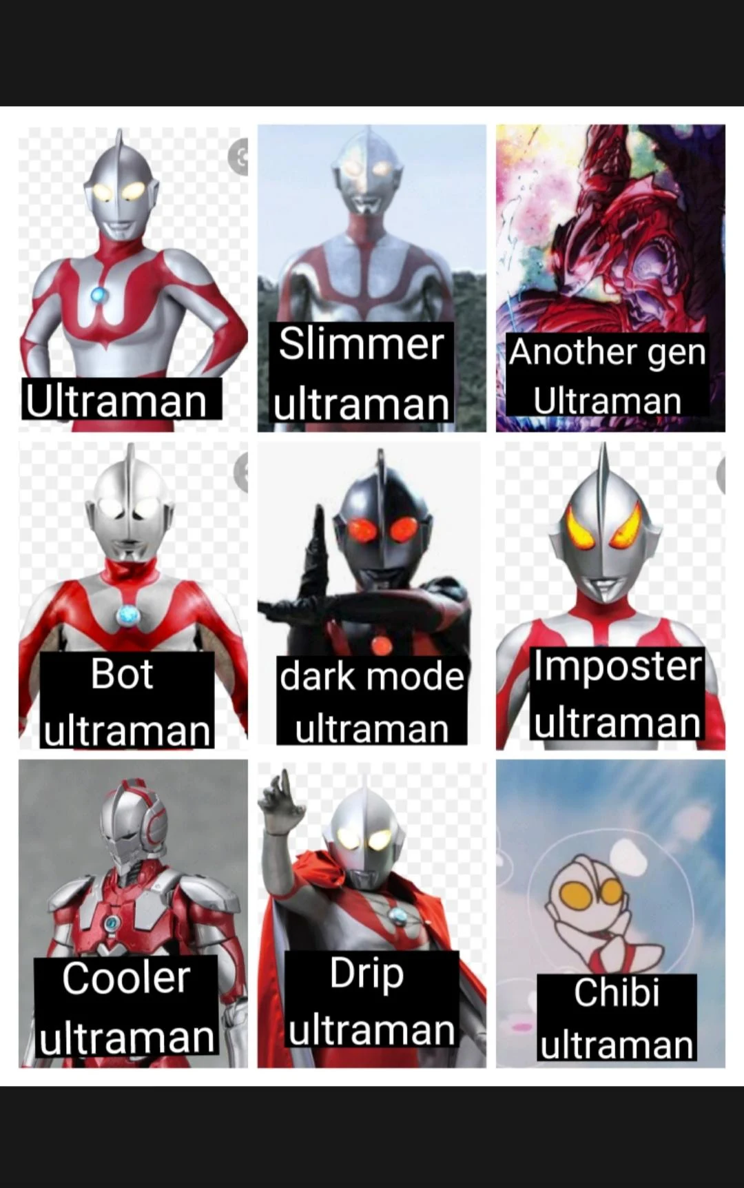 Every Ultraman ever | Scrolller