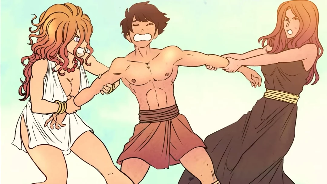 Aphrodite and Persephone fighting over Adonis (Art by @SeeUinHistory) [Greek Mythology] | Scrolller