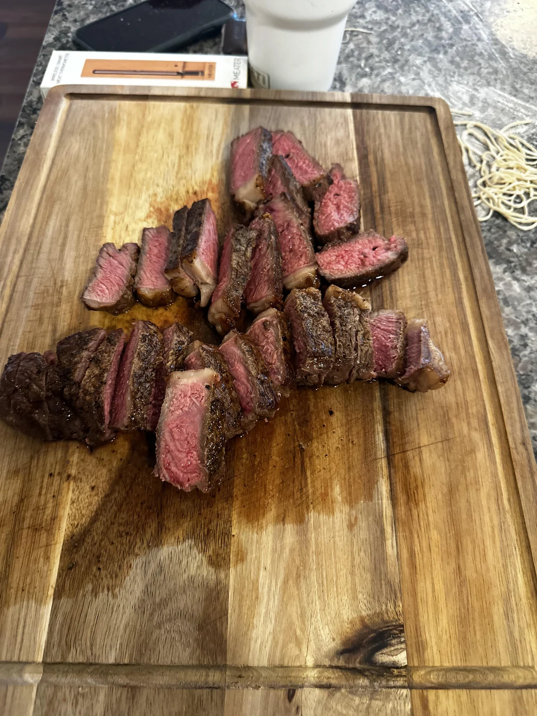 NY strips reverse-seared in the cast iron | Scrolller