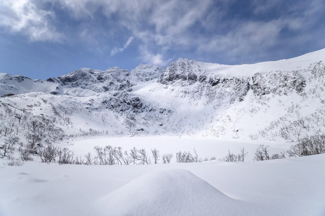 moonlit Lofoten landscape [OC] | Scrolller