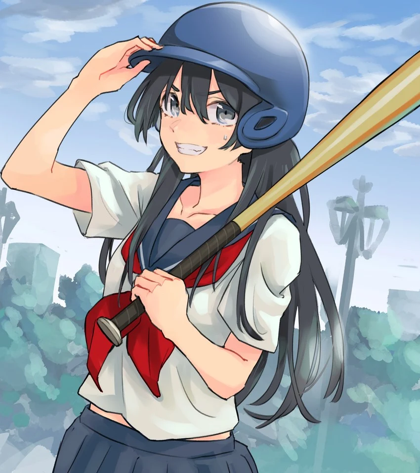 Saten with a bat | Scrolller
