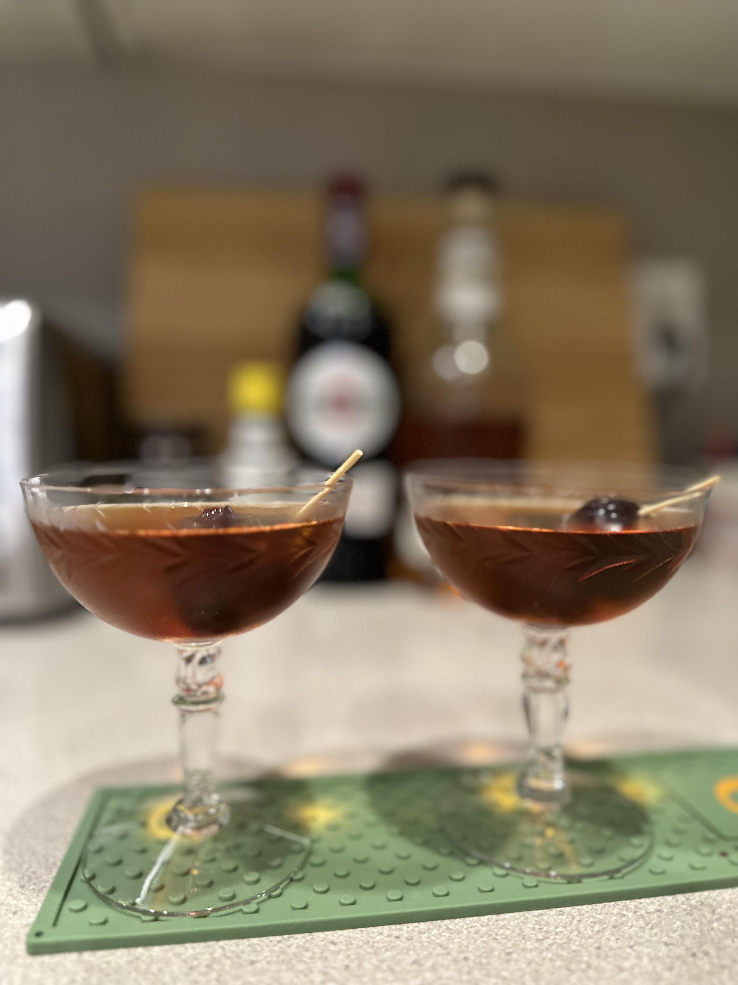 Celebrating the birth of my third son Rye, with rye manhattans | Scrolller