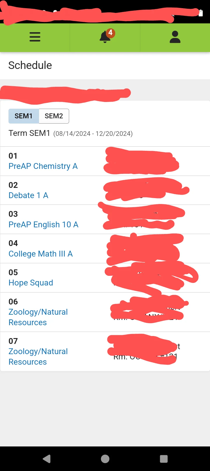How does my schedule look I'm a sophomore in highschool | Scrolller