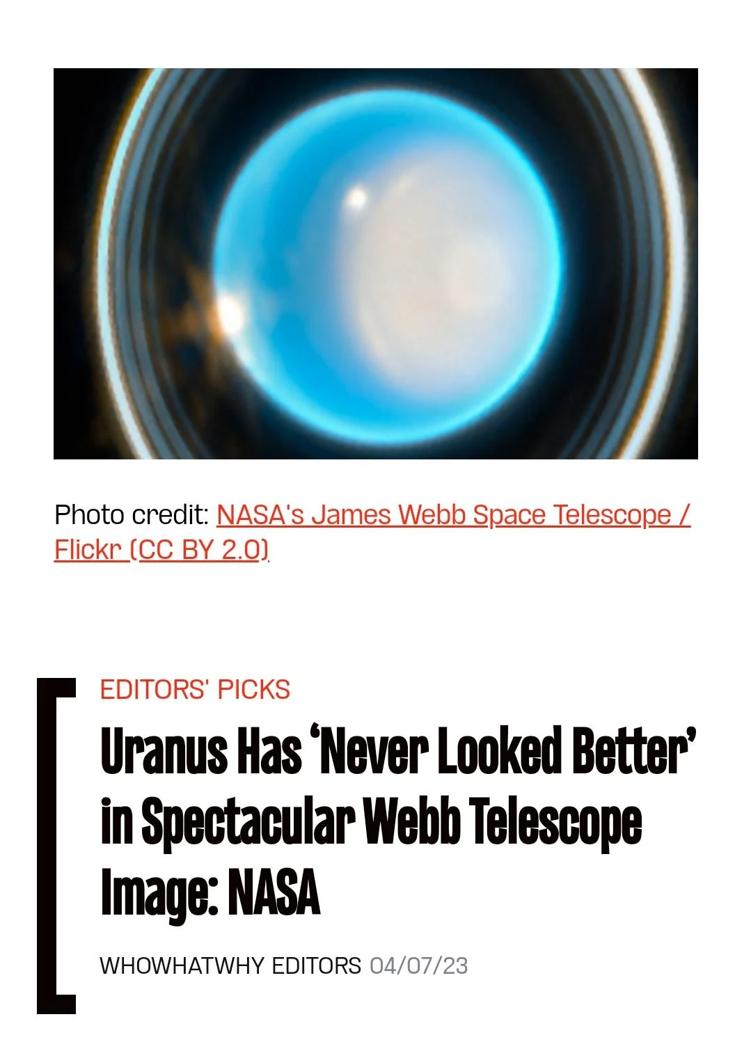 Thanks, NASA | Scrolller
