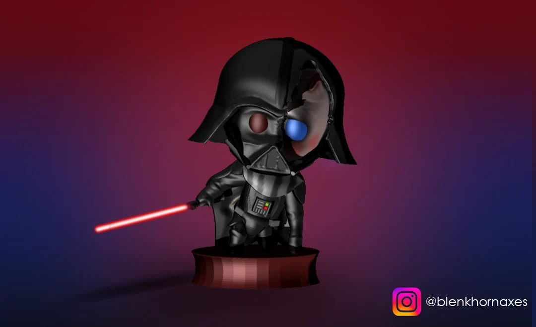 Zbrush: Damaged Darth Vader Double Bit | Scrolller