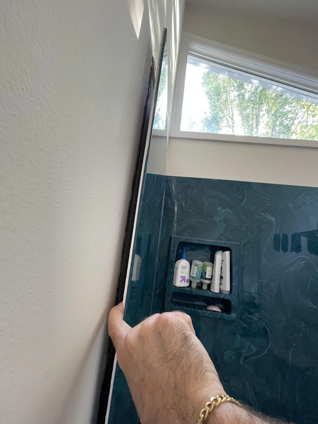 Shower backing separating from drywall | Scrolller