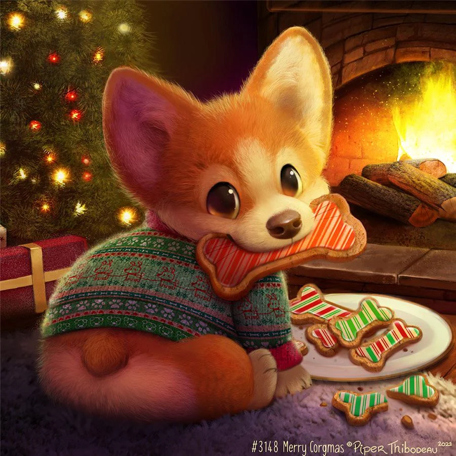 Merry Corgmas by Piper Thibodeau | Scrolller