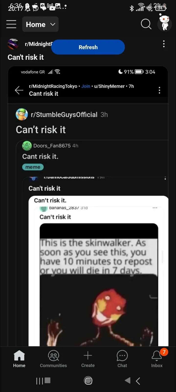 can't risk it | Scrolller