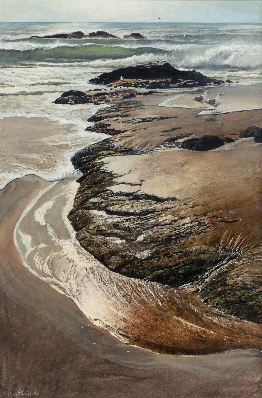 Beach Reflections by Ren Wicks | Scrolller