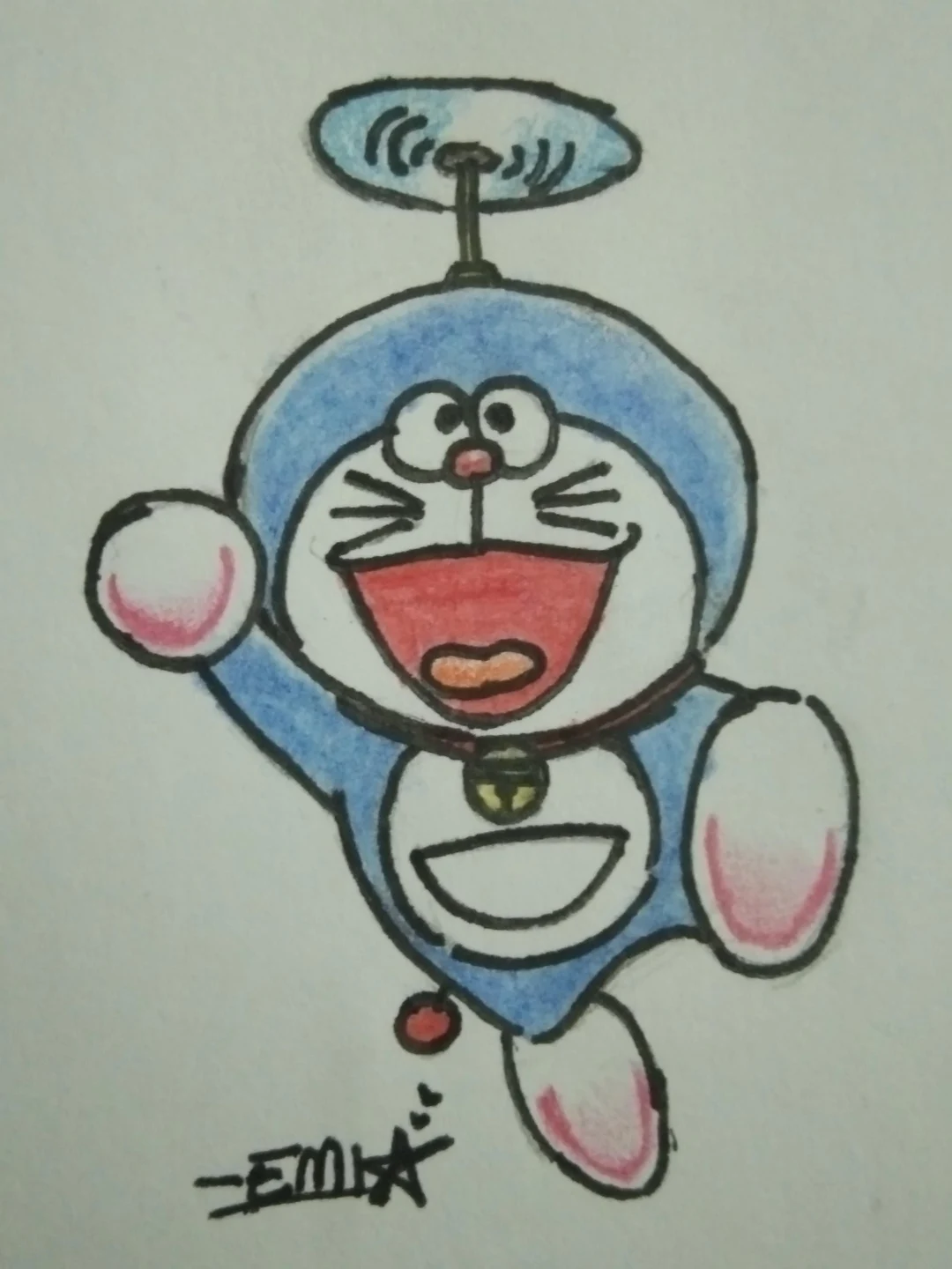 Doraemon drawing 2 (think I made his face is a bit small tho lol) | Scrolller
