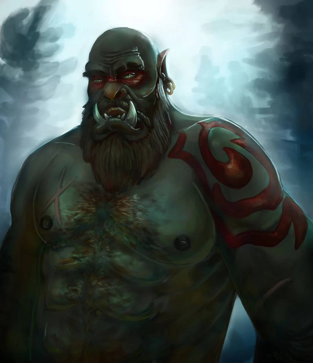 Orc in the woods, Me, digital, 2022 | Scrolller