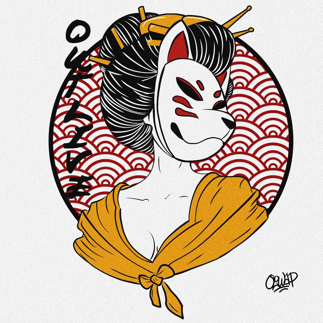 Geisha, me(Olowap), digital, 2019 | Scrolller