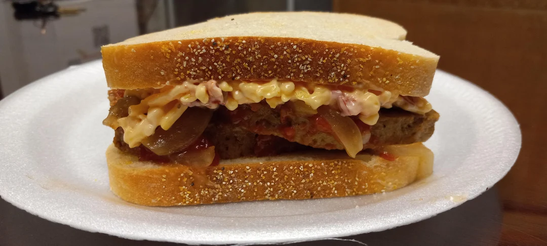 Meatloaf and Pimento cheese on Italian | Scrolller