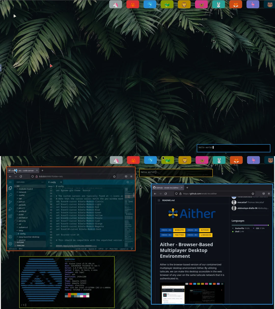 [Aither]: Browser-Based Multiplayer Desktop Environment | Scrolller