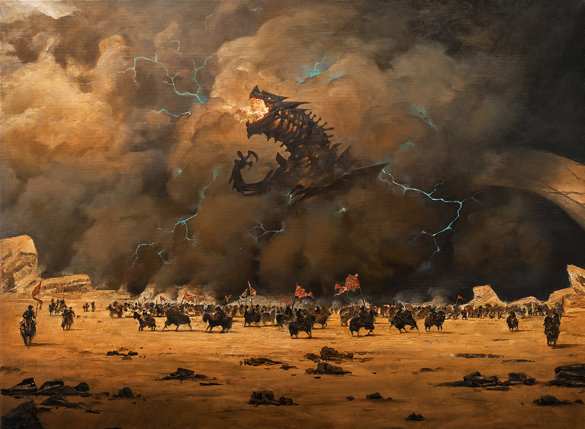 Sandstorm by Greg Rutkowski | Scrolller