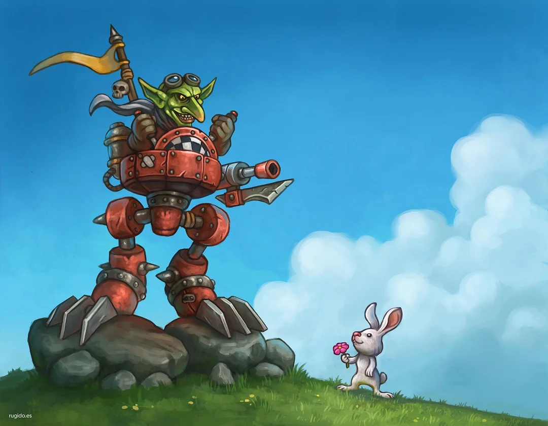 Goblin scout mech by Ruben Megido | Scrolller