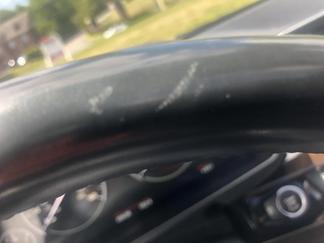 Any tips on how to get of these steering wheel scratches? | Scrolller