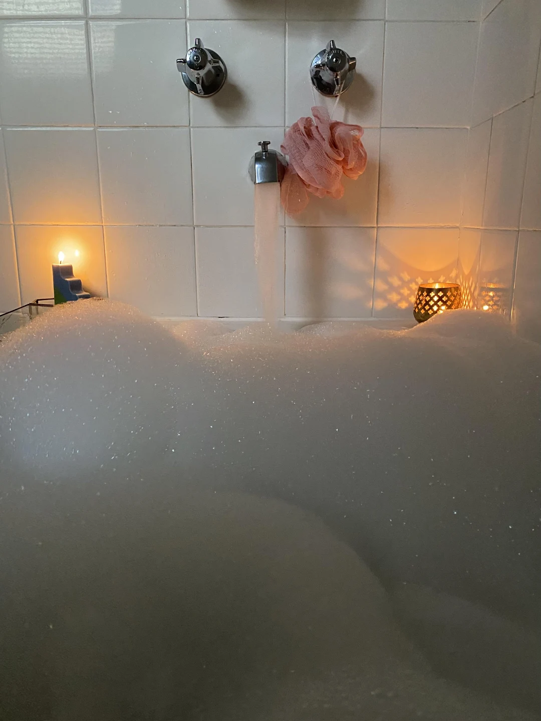 Bubble bath on a cold and cloudy day | Scrolller