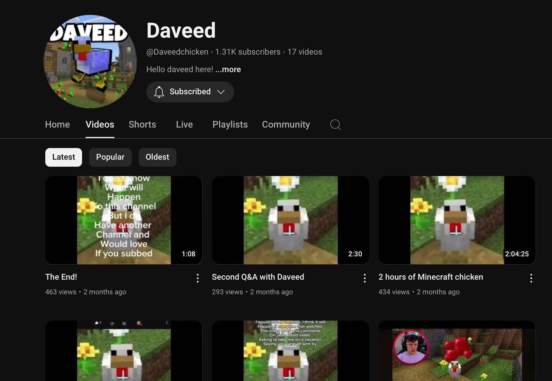 Daveed has his own YouTube channel… | Scrolller