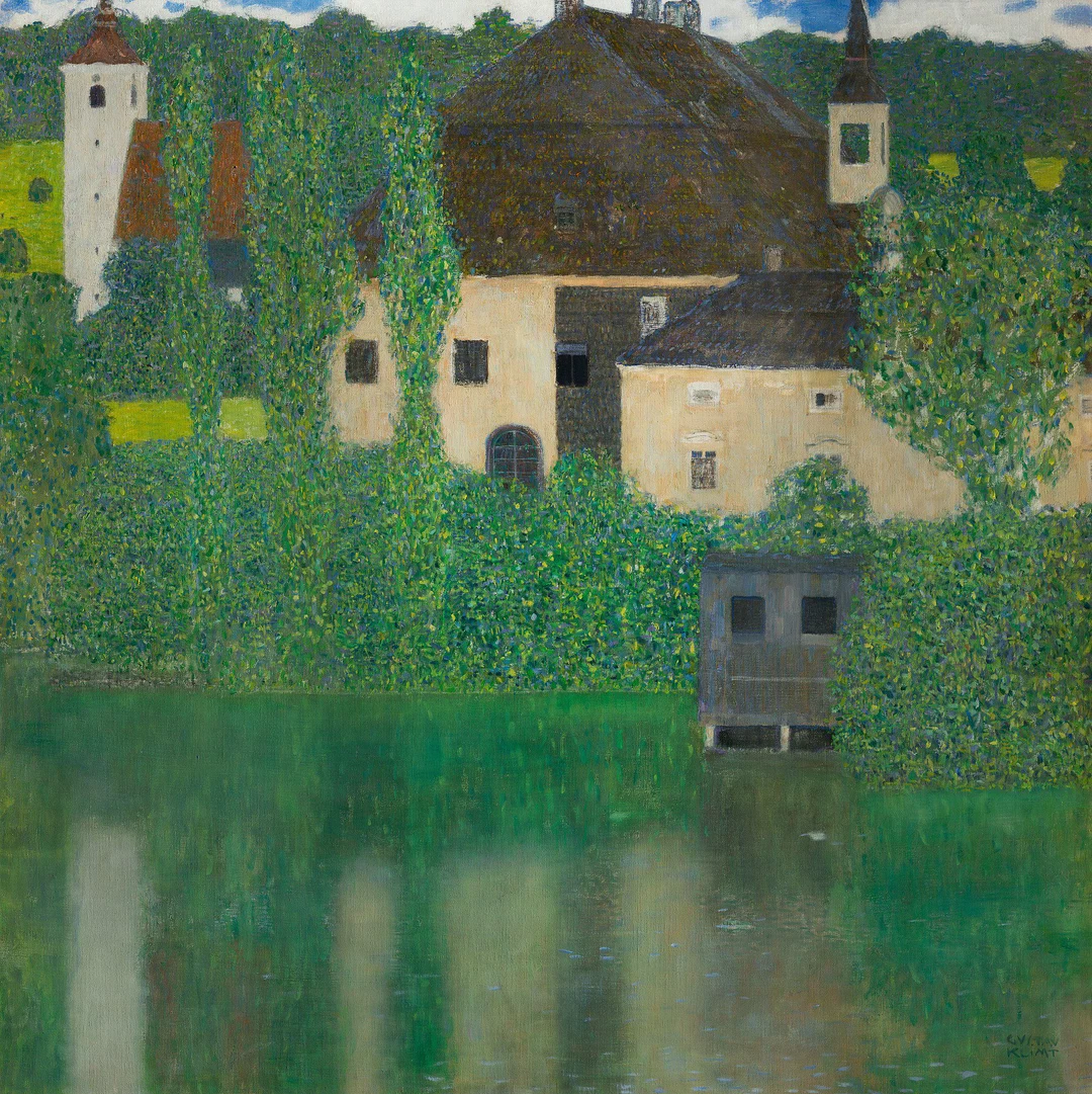 Gustav Klimt - Water Castle (Kammer Chateau near Attersee I) (1908-09) | Scrolller
