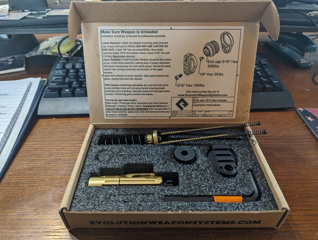 After almost 2 years of waiting, Evolution Weapon Systems- bufferless bcg. | Scrolller