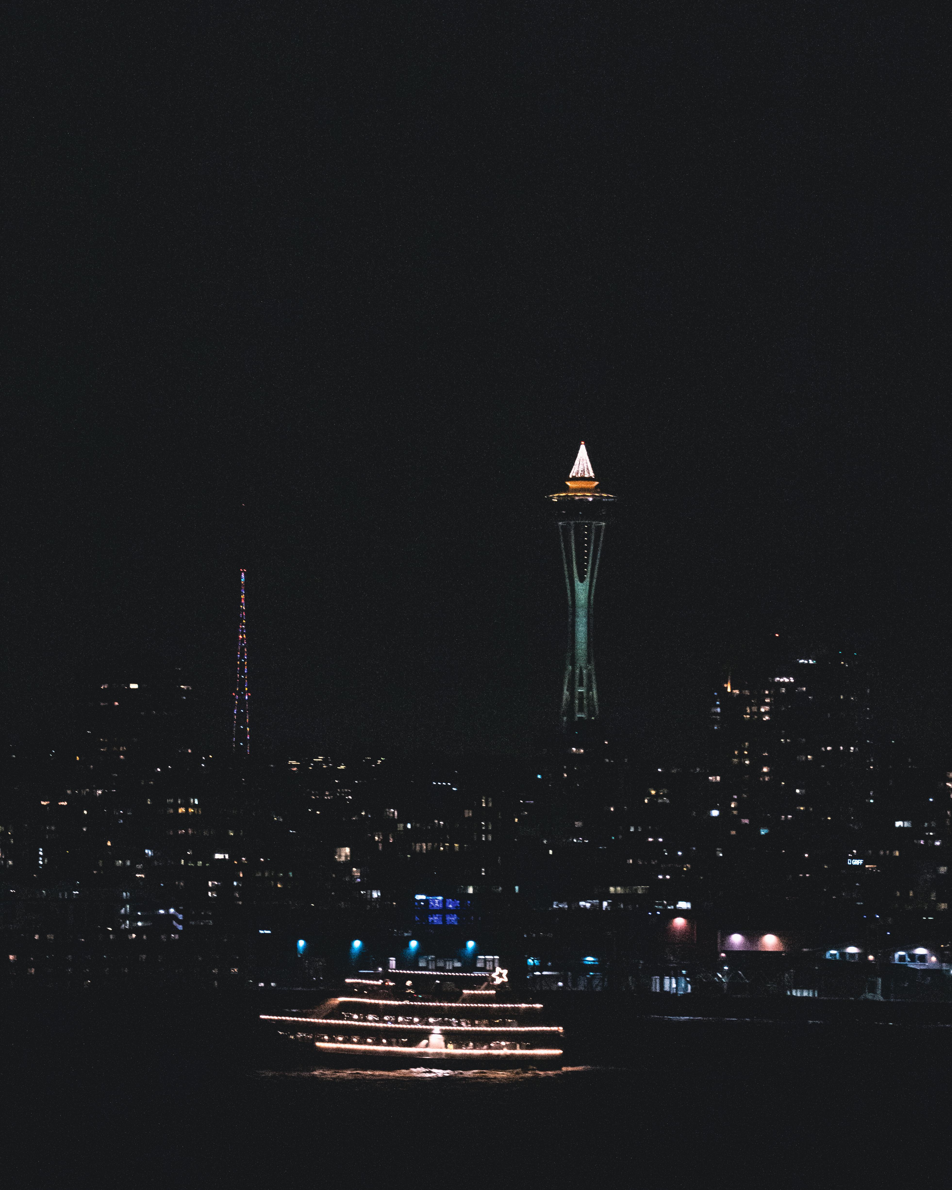Seattle from the Night Ferry | Scrolller