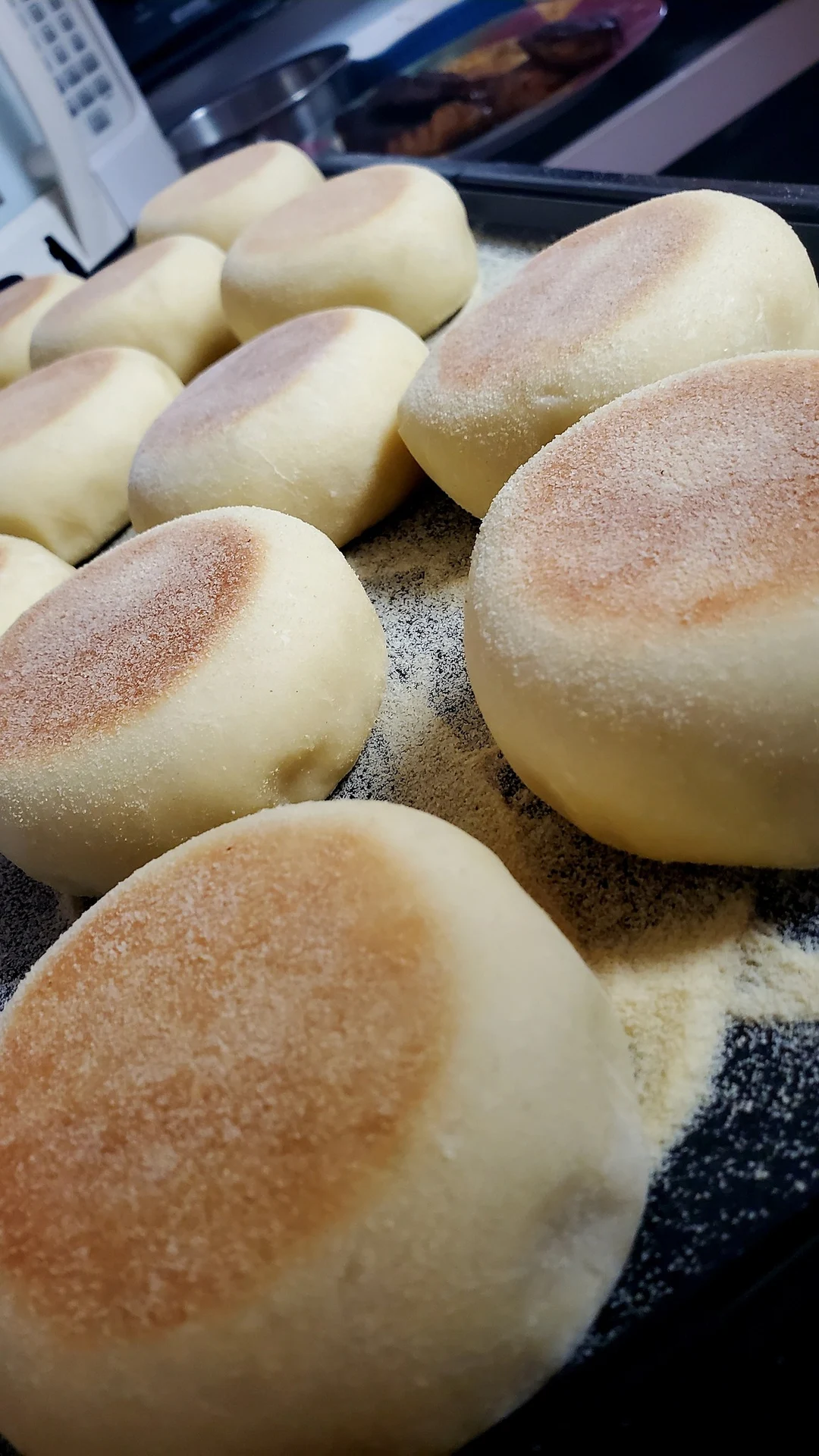 English muffins baked/cooked on my electric griddle. | Scrolller