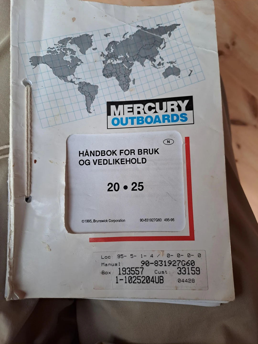Mercury Outboard serial from picture of the Manual | Scrolller
