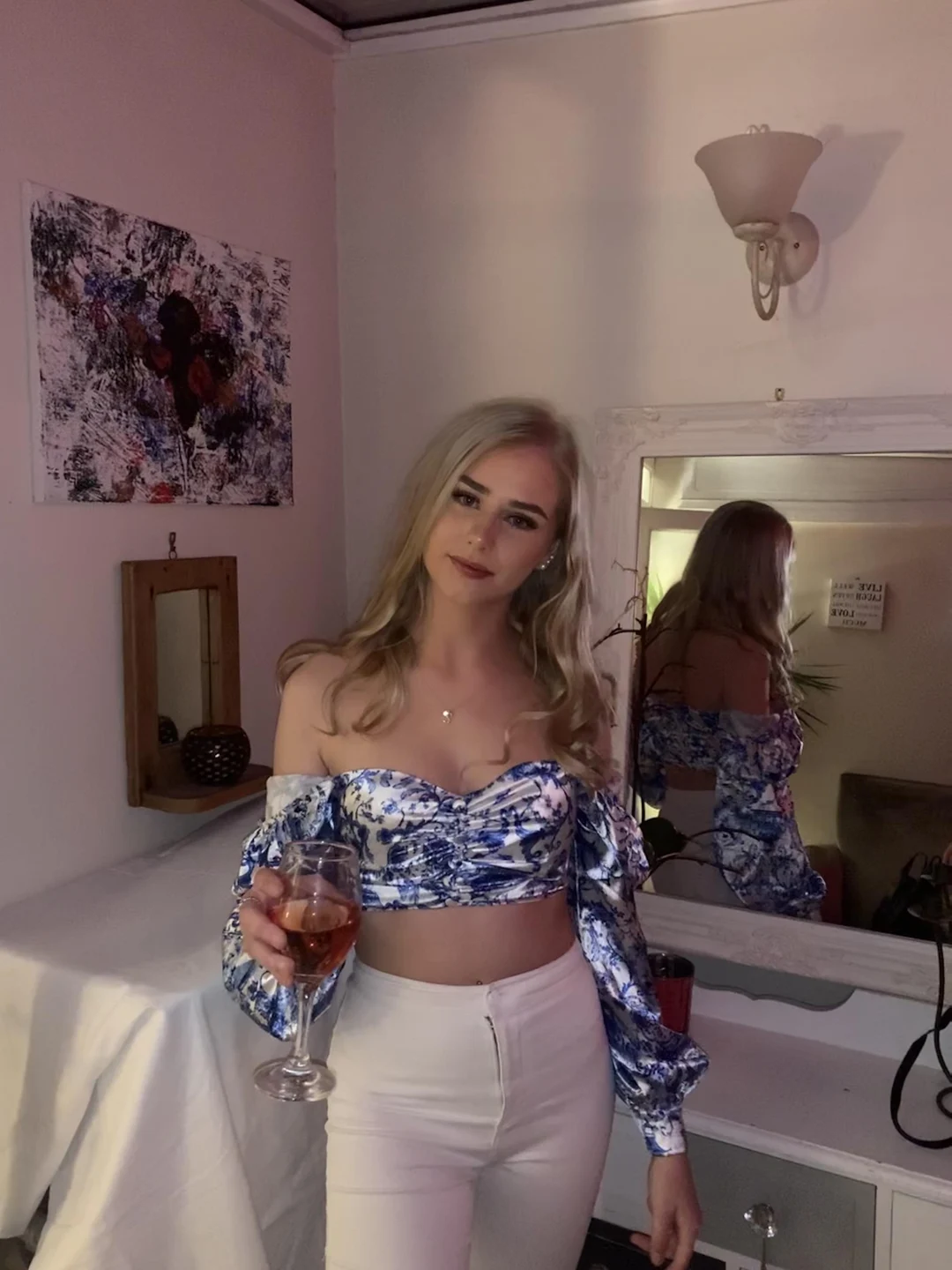 Am I enhancing the appeal of this crop top, or is it the garment that's making me shine? | Scrolller