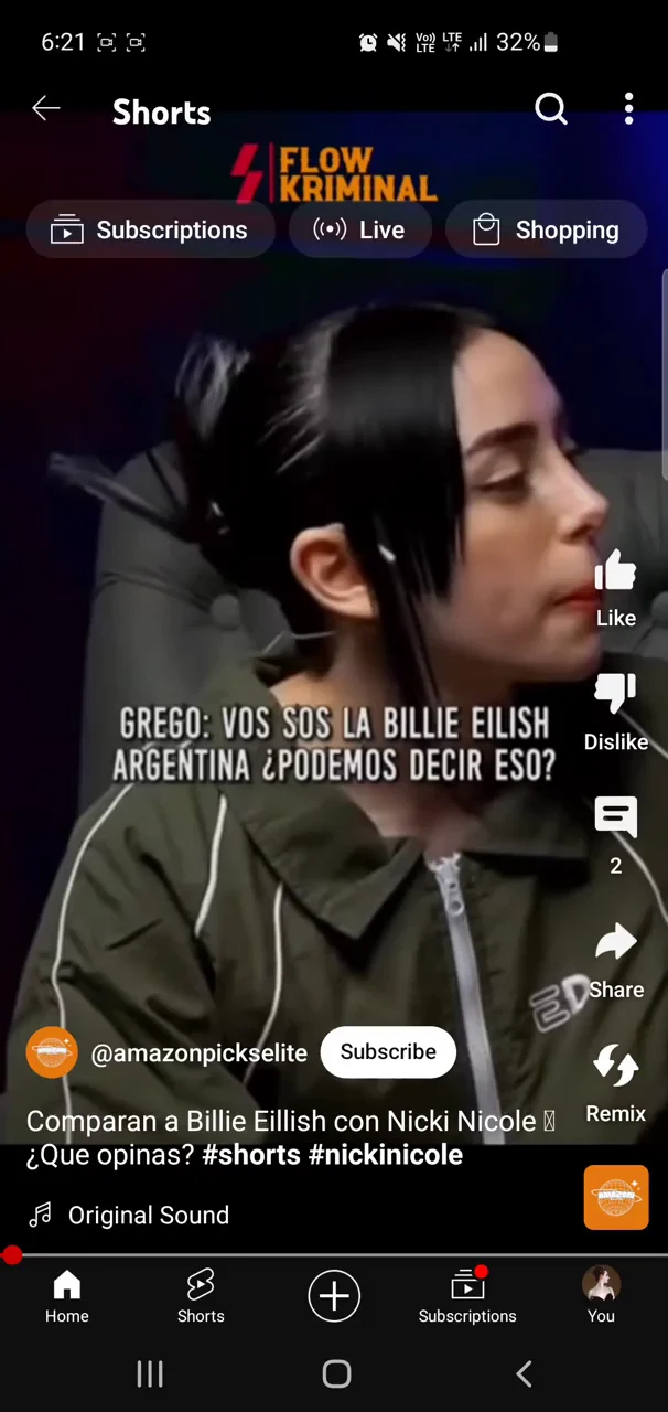 Nicki nicole reaction to billie eilish comparisons (translation in comments) | Scrolller