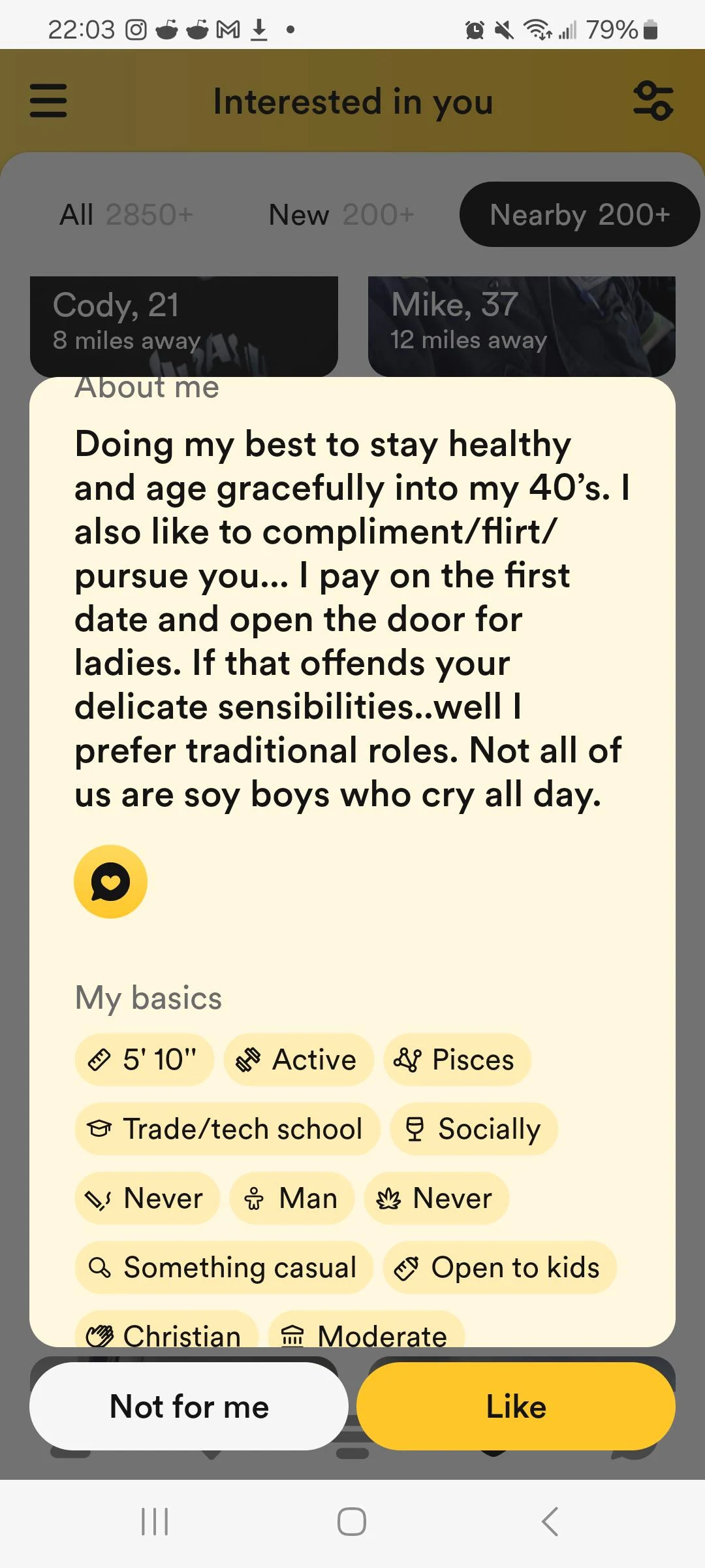 Do traditional roles and something casual align? 🤔 | Scrolller