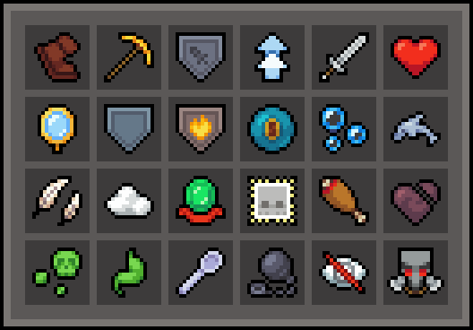 Some of the status effects from my texture pack :) | Scrolller