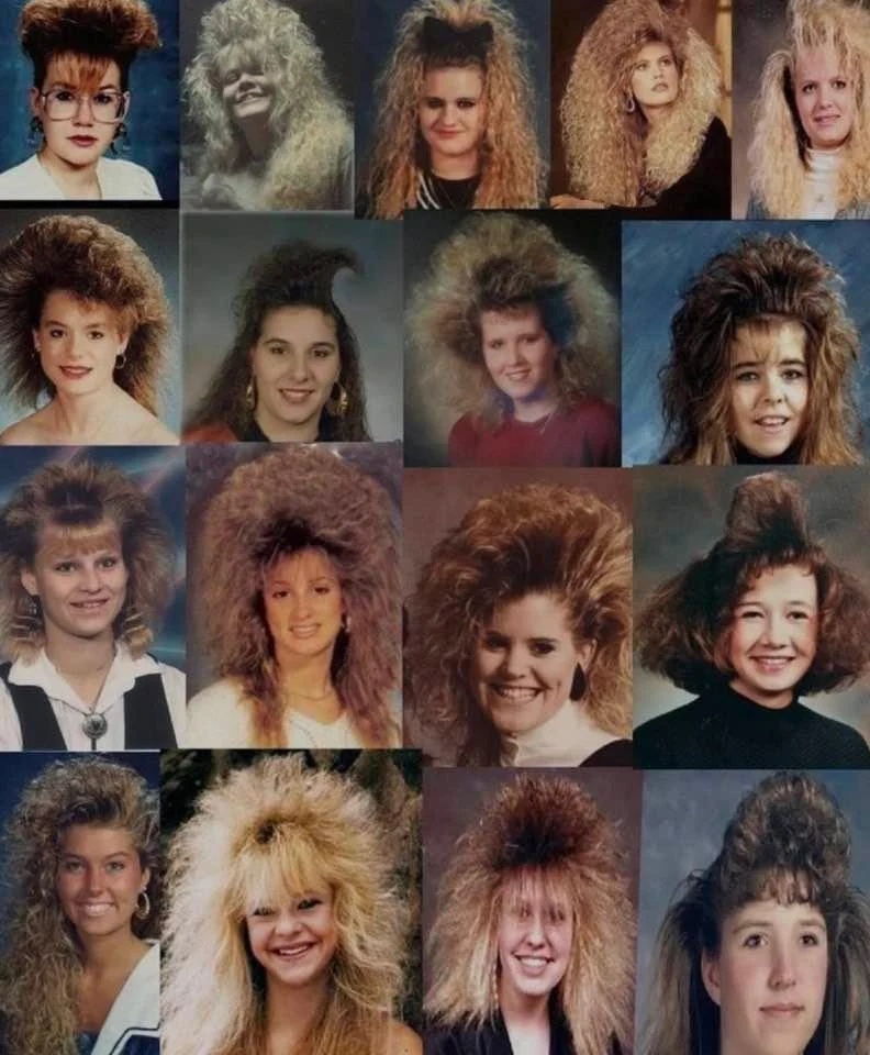 Big haired girls of the 1980s- the reason for the hole in the ozone layer | Scrolller