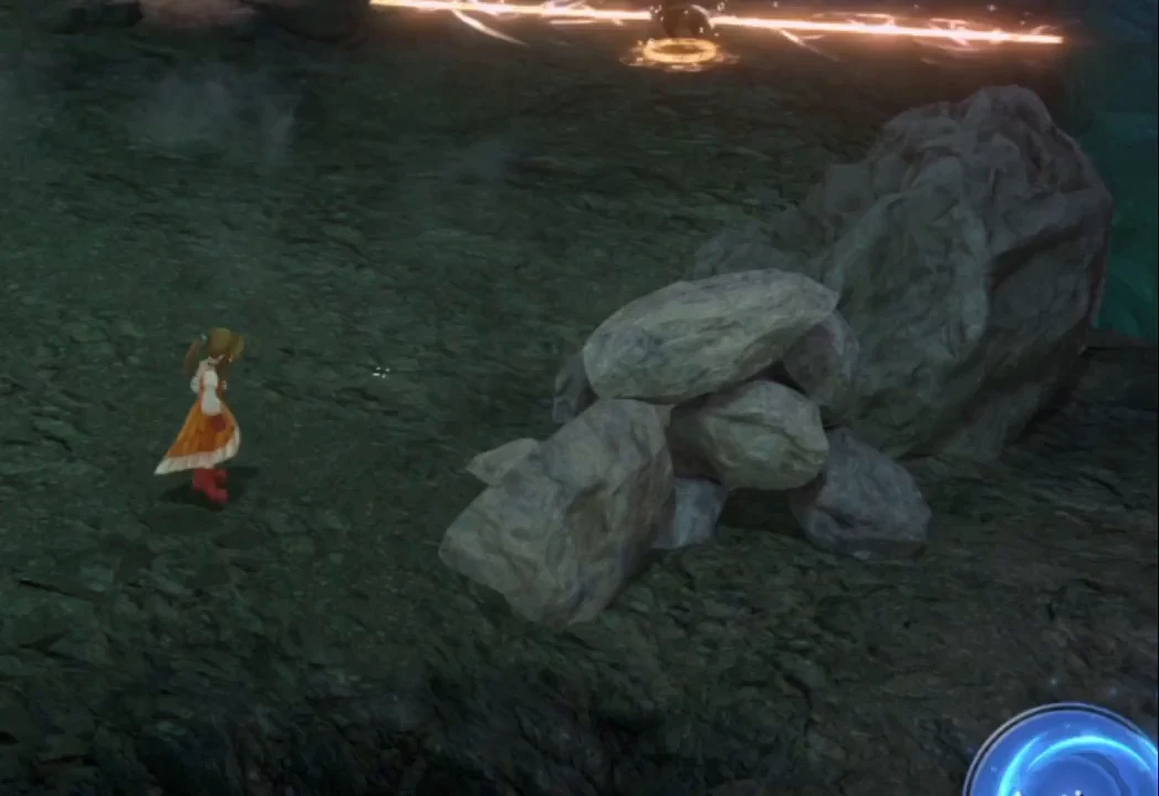 Aeris dressed as Garnet punching through a giant boulder | Scrolller