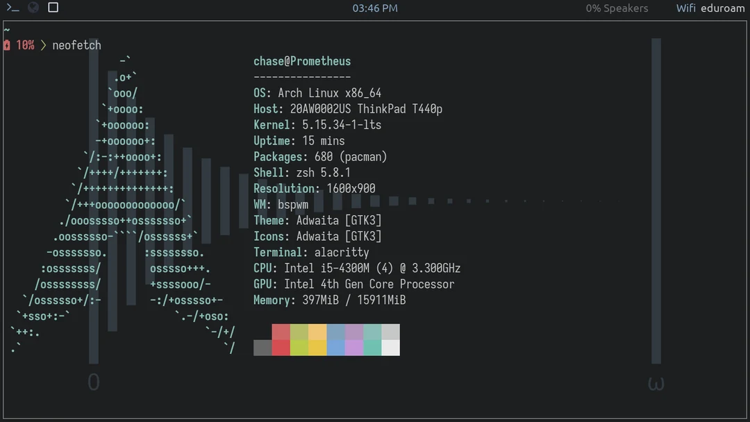 [bspwm] First rice on arch, long time linux user. I'm a math PhD student. I use this laptop ...