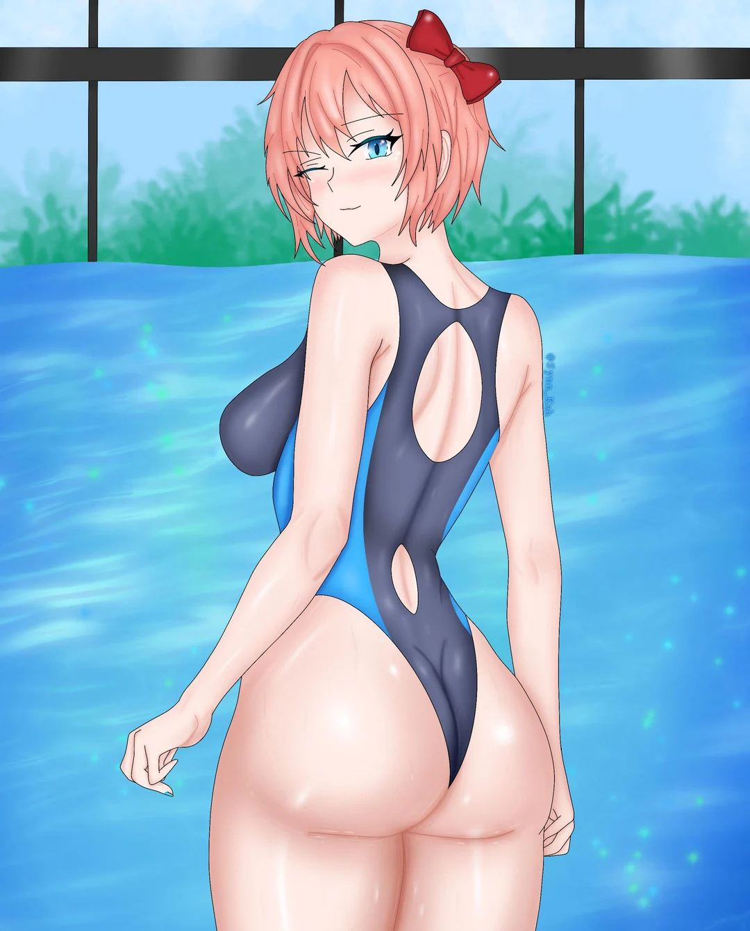 Swimsuit Sayori! | Scrolller