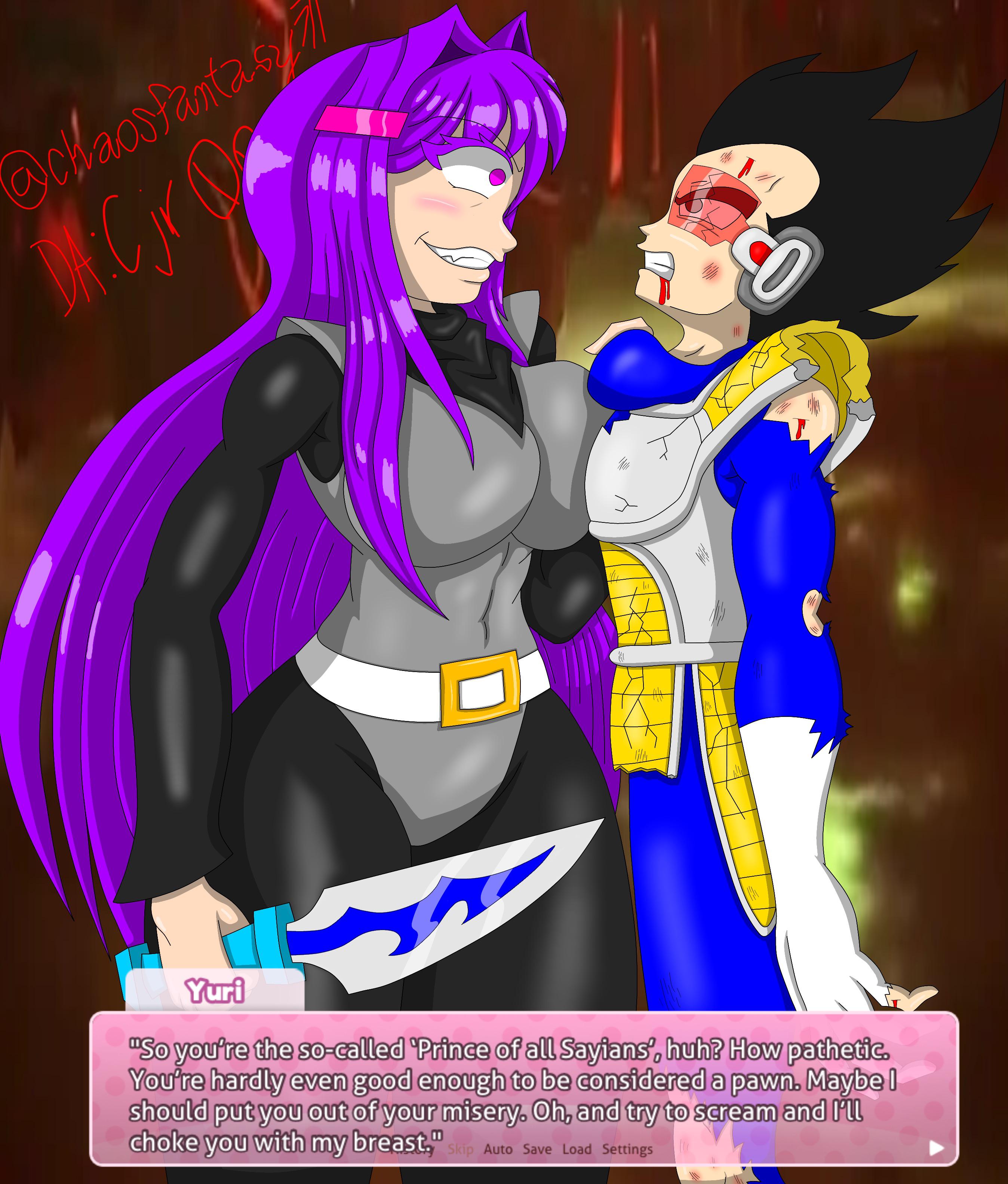 Crossover: Yuri puts Vegeta to shame | Scrolller