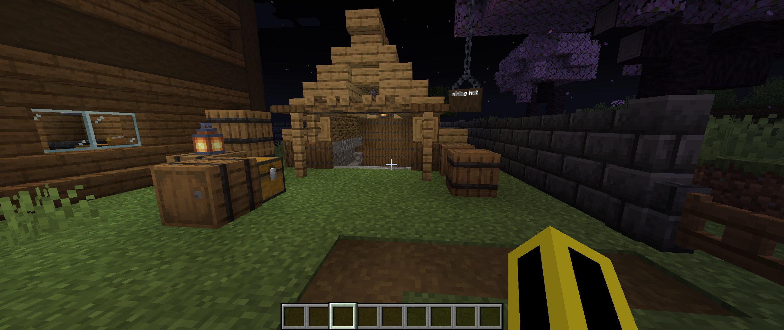 A mining hut I made. design from LionCheater on youtube. | Scrolller