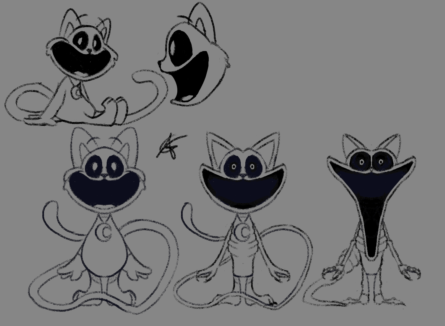 Made some variations while studying the original catnap art and now im terrified | Scrolller
