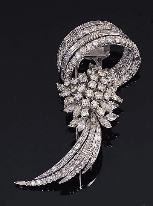 White Diamond Brooch | Scrolller