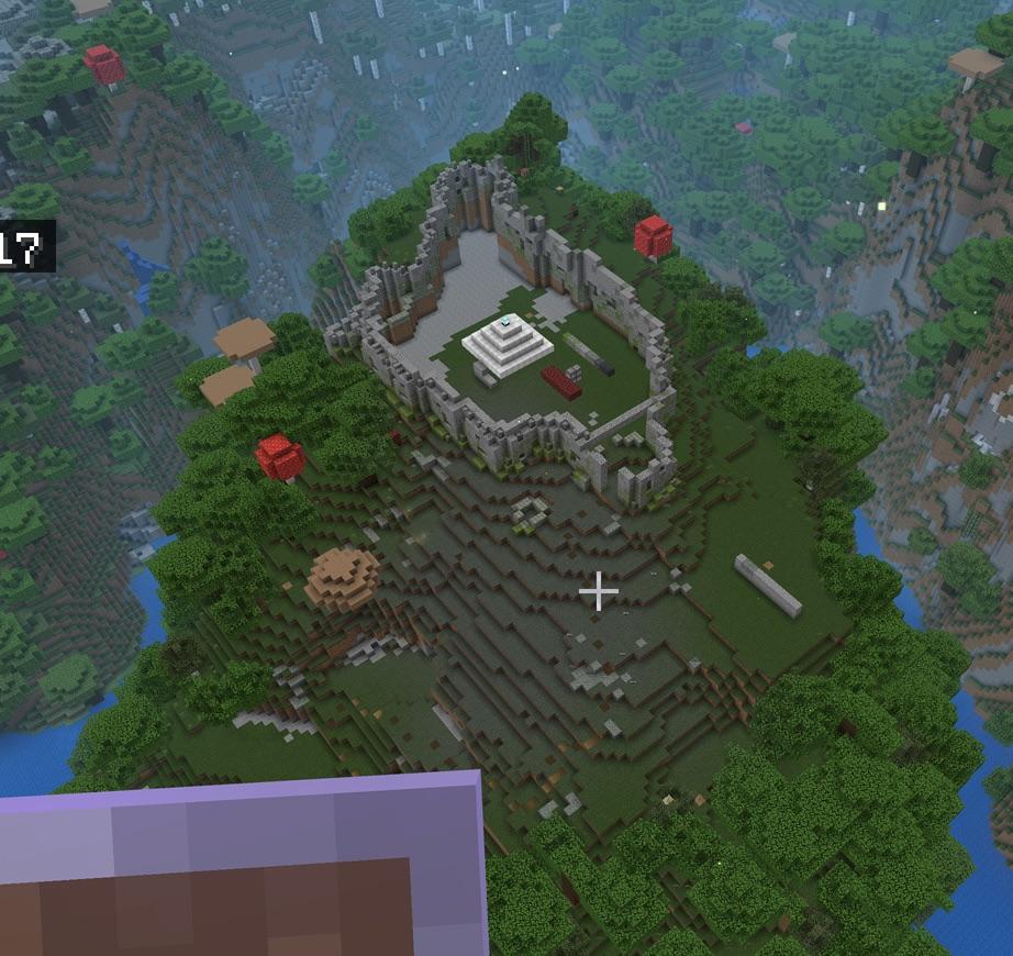 Castle build on Pale forest island | Scrolller