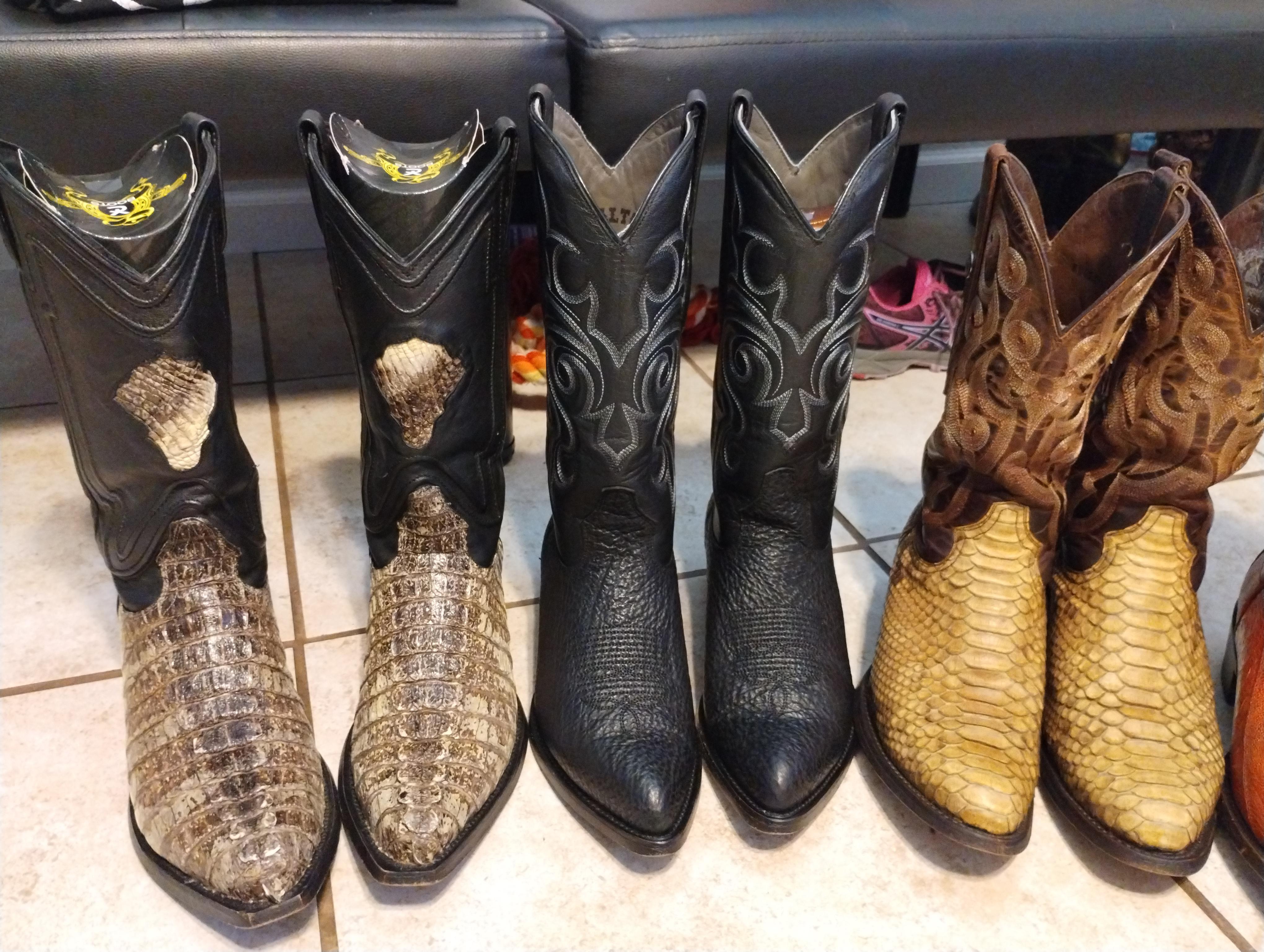 My exotic boot collection. currently 3 pairs are missing | Scrolller