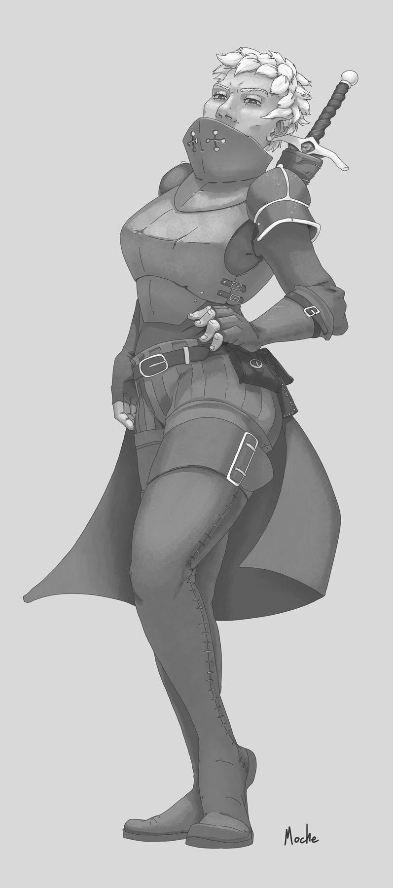 [OC] Stern looking fighter. (and process) | Scrolller