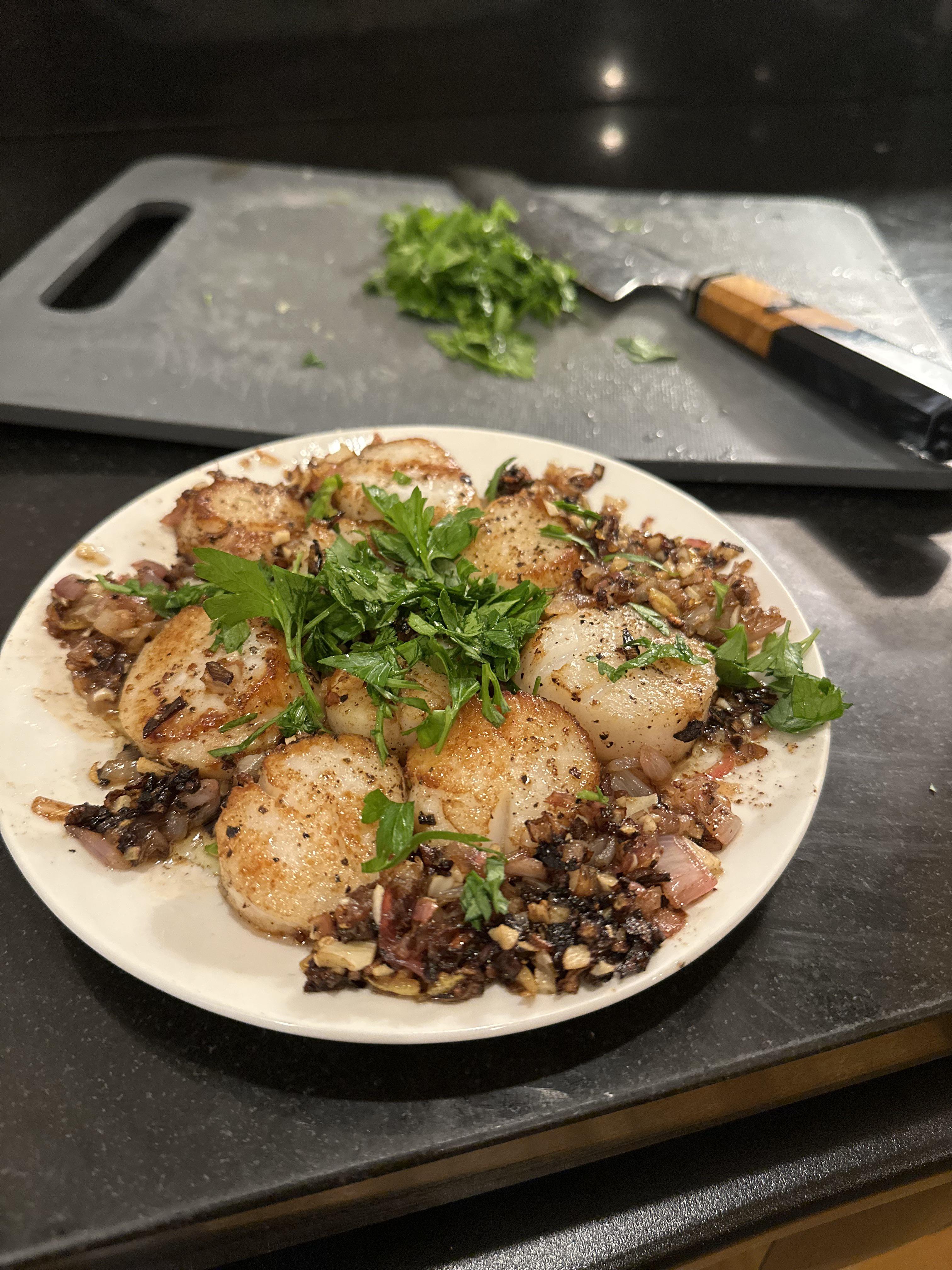 [Homemade] Pan seared Scallops! | Scrolller
