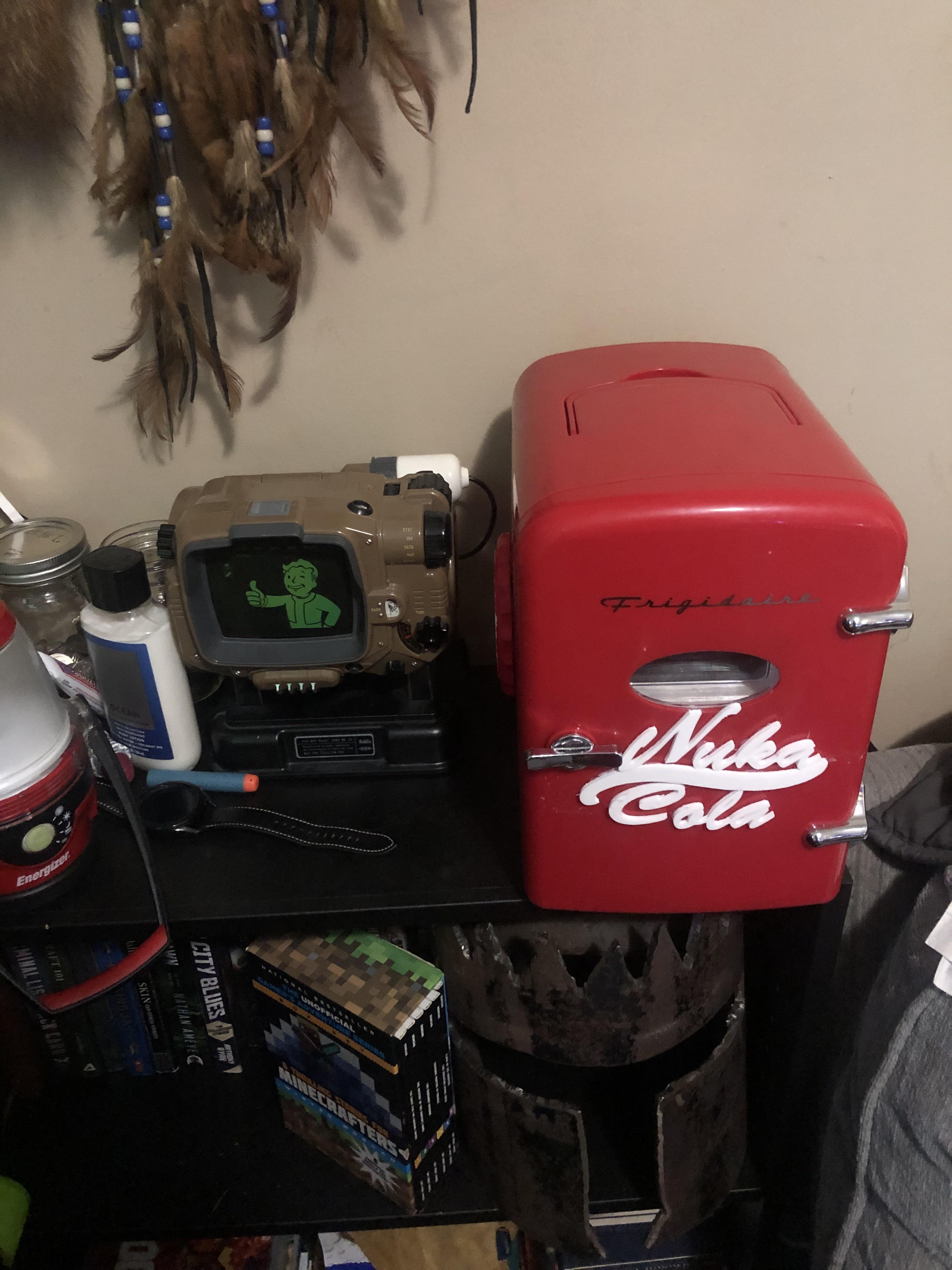 Made a nuka cola themed fridge | Scrolller