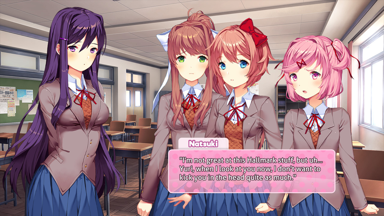 Yuri and Natsuki as Step Brothers | Scrolller