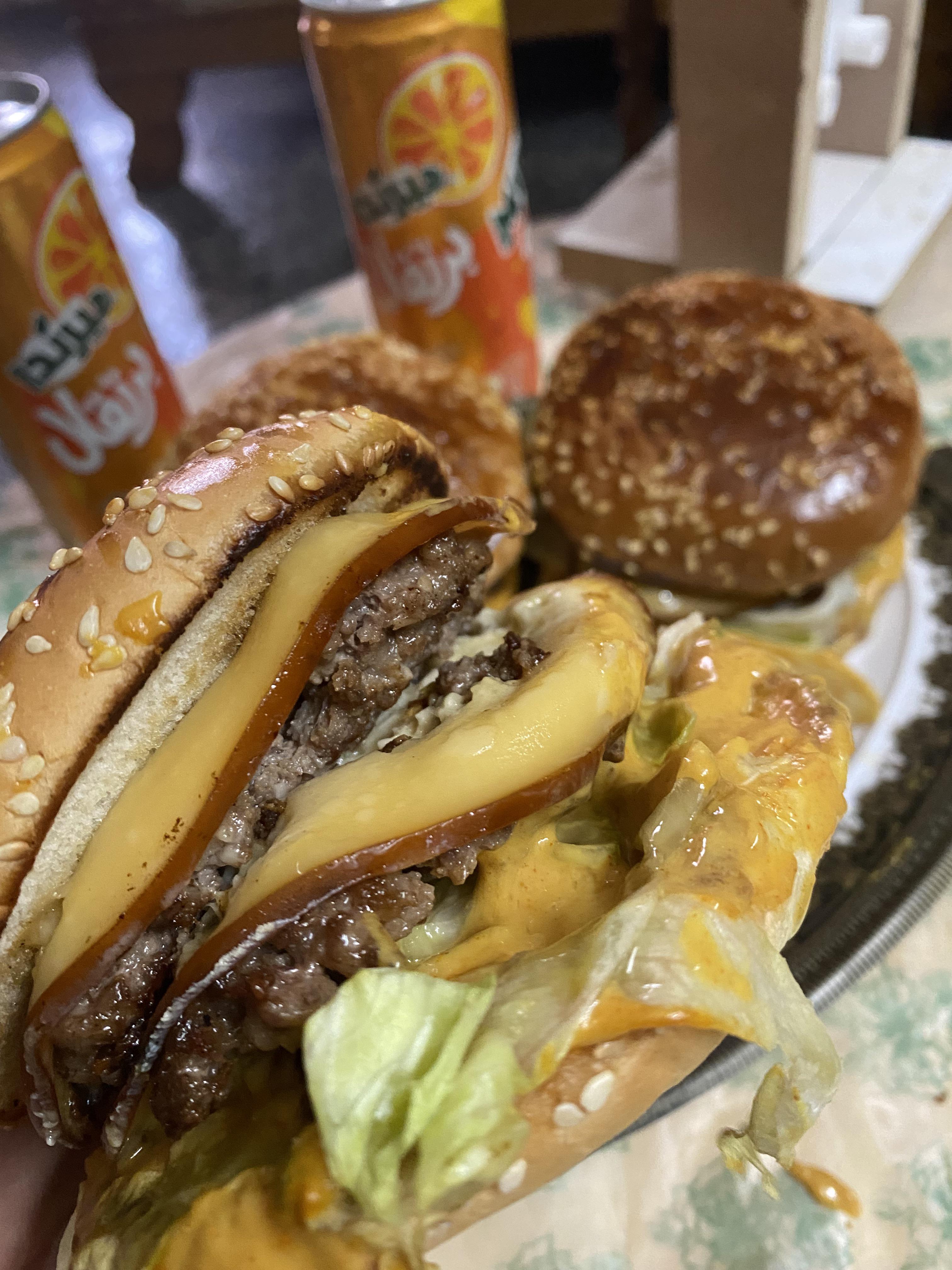 My take on smashed burgers with onions, pickles, lettuce, caramelized onions and smoked cheese ...