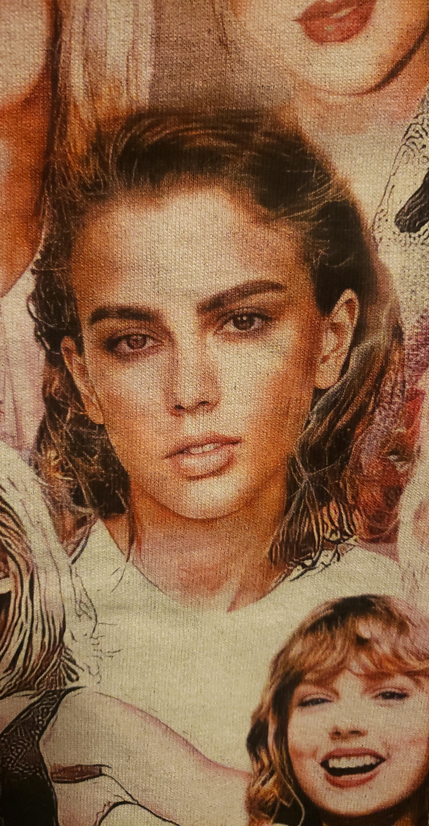 My sister got me this odd "fan made" shirt with Taylor from different eras. Is this one in the ...